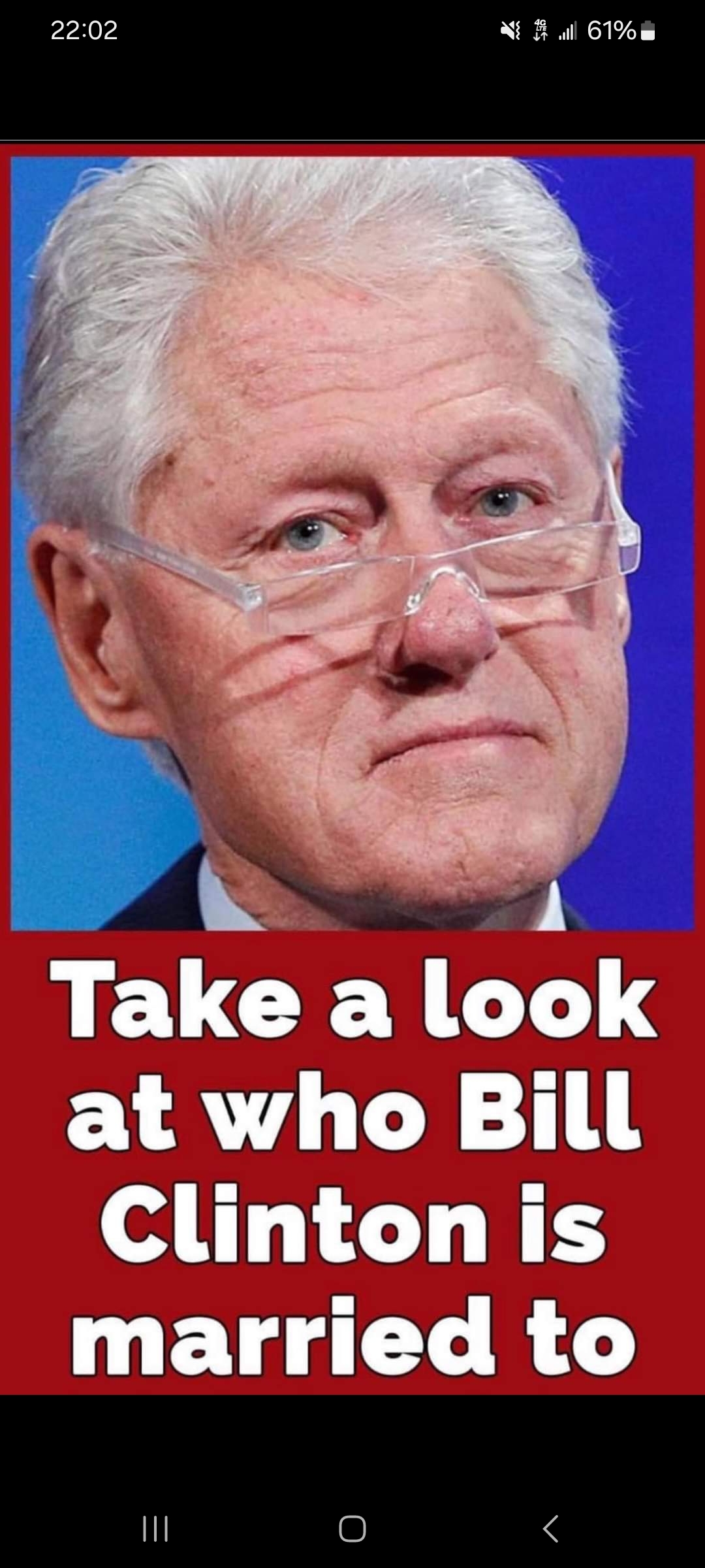 Take a look at who Bill Clinton is married to