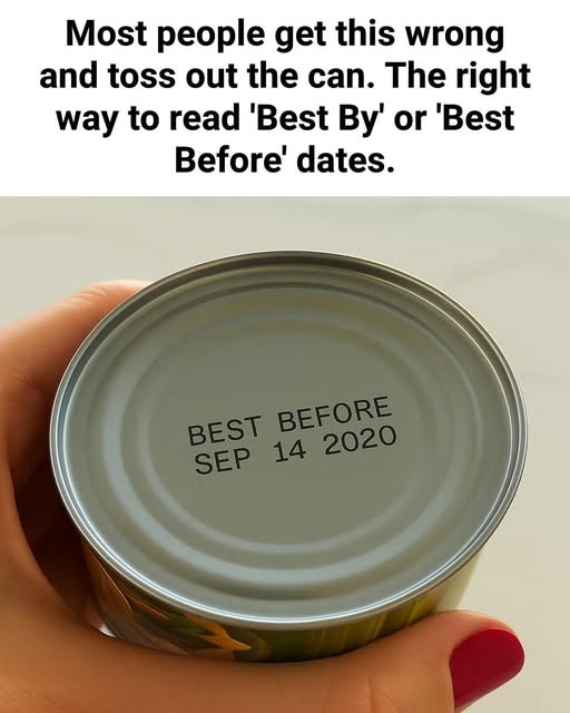 Most people get this wrong and toss out the can. The right way to read ...
